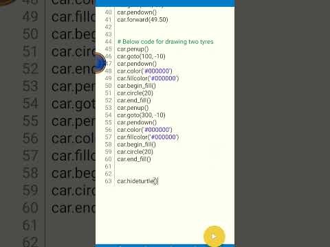 make car π using python turtle
