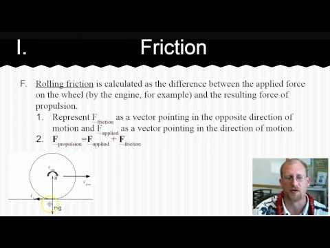 Friction: Static, Kinetic, and rolling--CCCS Physics #13