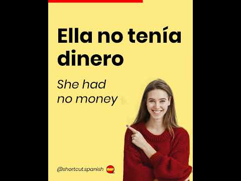 Ella no tenía dinero