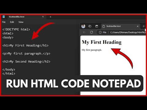 How to Run HTML Code in Notepad Windows 11/10 (Easy Guide)