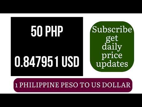 Philippine Peso to Us Dollar Currency Exchange Rates Today 24 November 2024