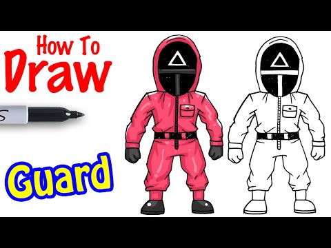 How to Draw the Squid Game Guard