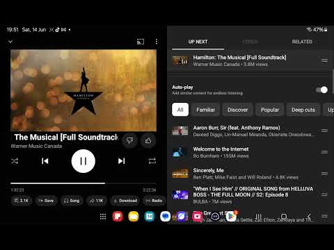 Guessing the Hamilton song on YouTube Music