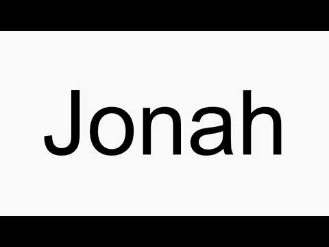 How to pronounce Jonah