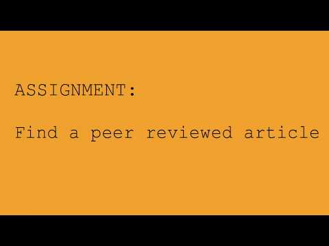 OLD VIDEO: Link in description for the new video! How to find peer reviewed Education articles