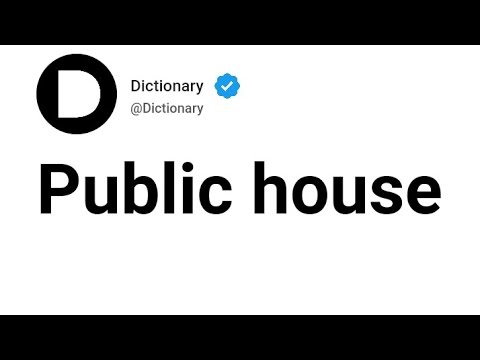 Public house Meaning In English