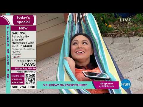 Paradise By Bliss 60" Hammock with Builtin Stand