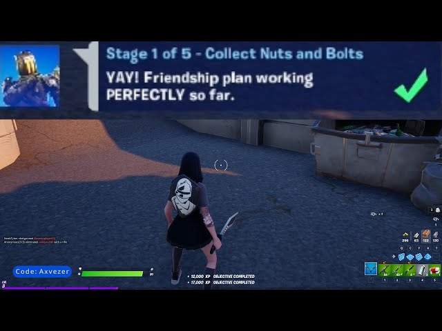 Fortnite Season 8 Kitbash Making Friends questline challenges: Full ...