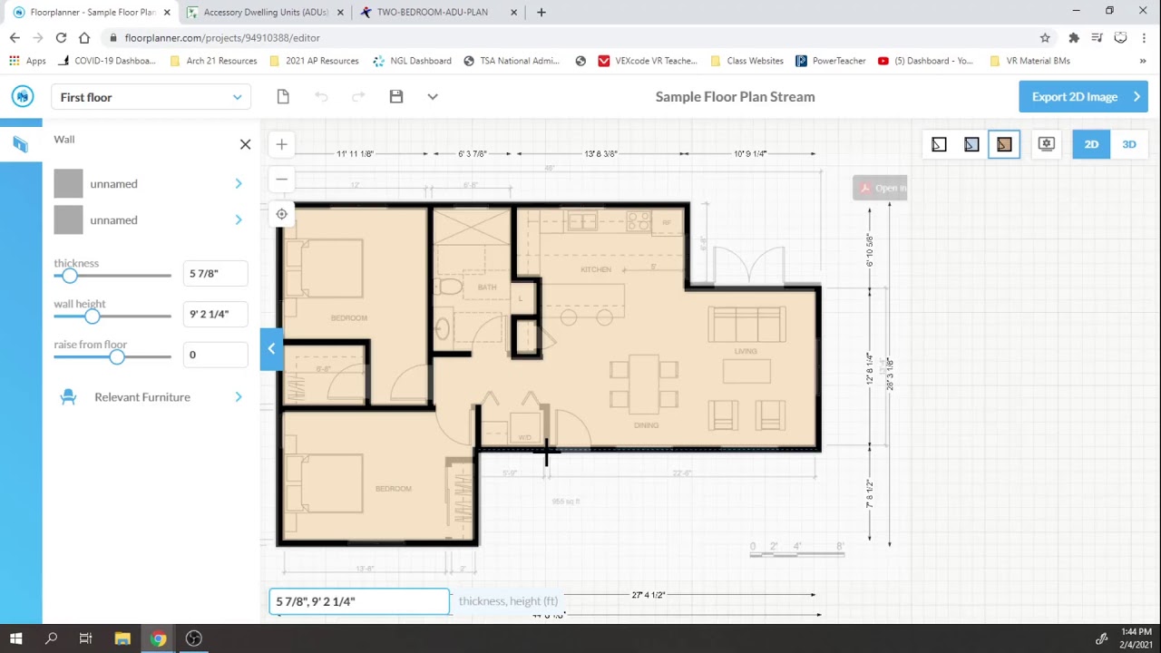 FloorPlanner.com - Basic Floor Plan