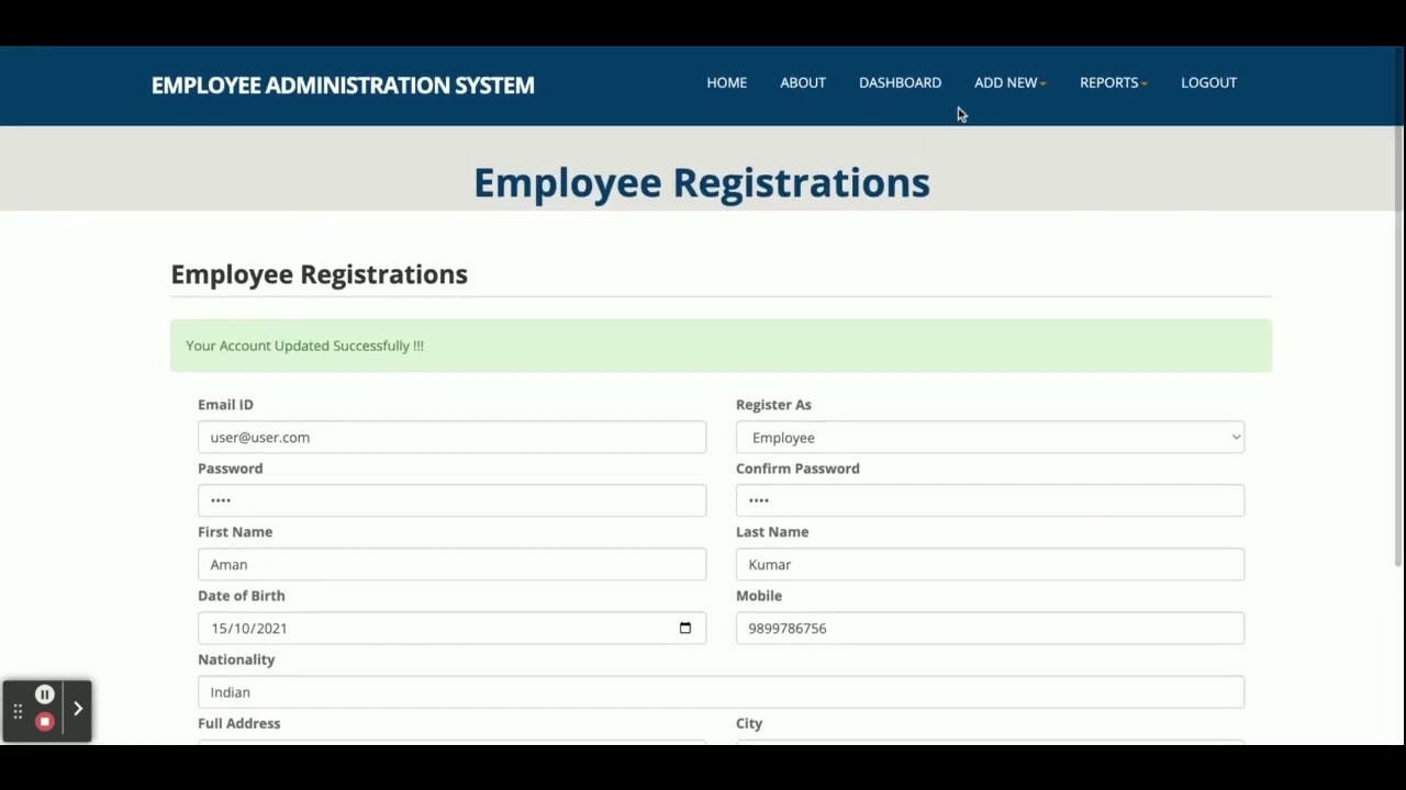 Employee Administration System Project | Spring Boot ReactJS Project Tutorial