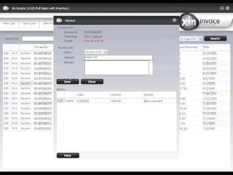 Receive Payment - Free & affordable invoicing system