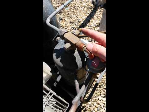 Leaking service valve
