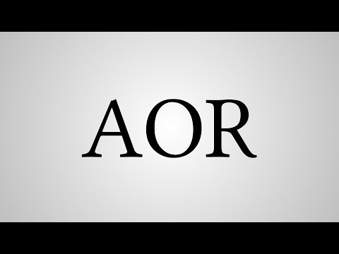 What Does "AOR" Stand For?