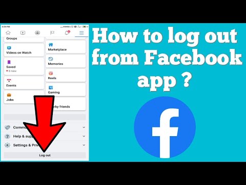 How to log out from Facebook android app ? #Facebook #logout #signout #facebookapp