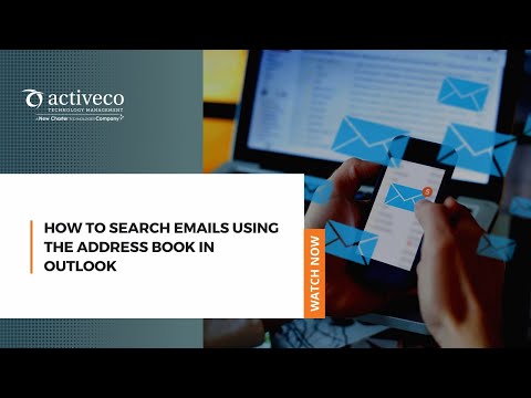 How to Search Emails Using the Address Book on Outlook