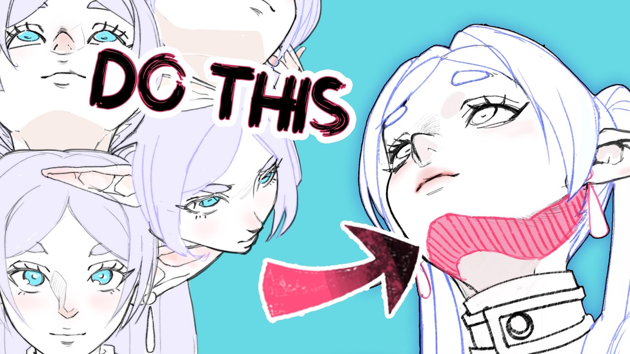 How to draw the HARDEST head angles ⚠️⚠️⚠️ | YTartschool