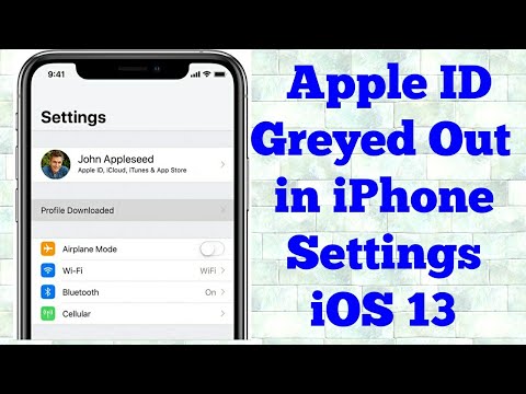 Apple ID Greyed Out in iPhone Settings iOS 13 - Fixed