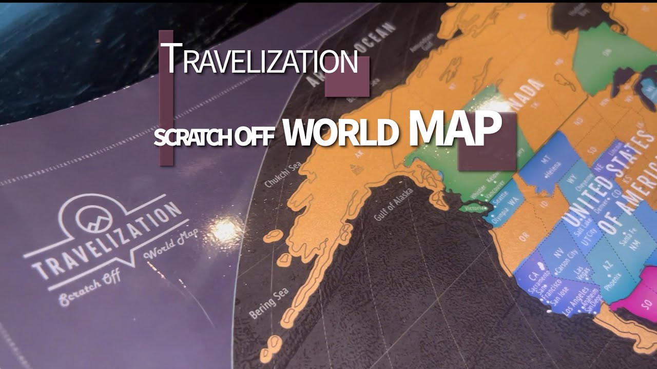 Travelization Scratch off World Map