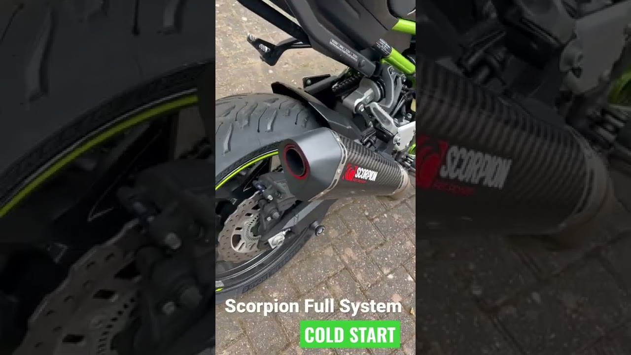 Kawasaki Z900 Scorpion Full System Exhaust Sound Cold Start | The BikeFather