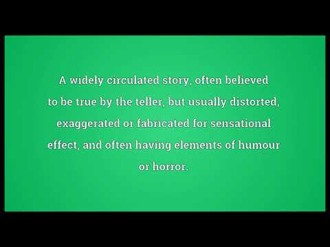 Urban myth Meaning