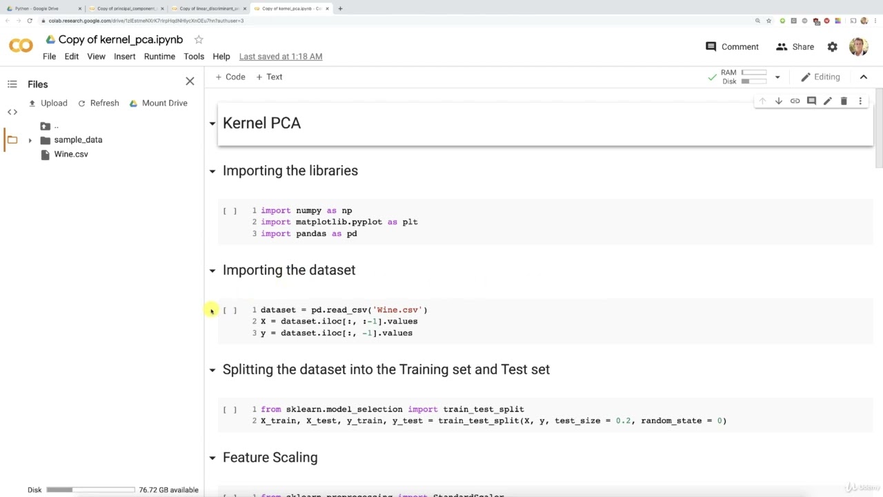 Kernel PCA in Python – Lecture No. 133