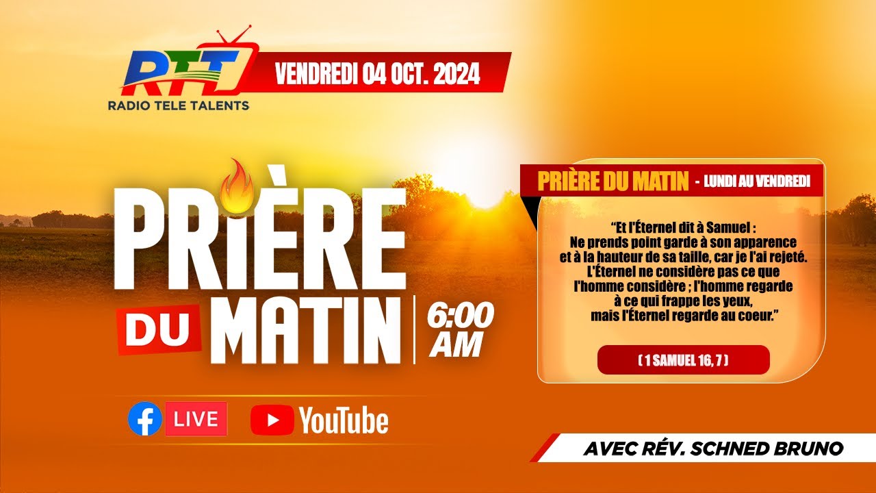 PRIERE DU MATIN - BONDYE KONNEN KISA WAP ANDIRE  - 10 - 03 - 2024 - P. S. BRUNO