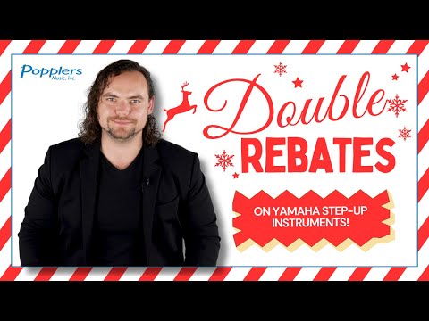 Double Rebates on Yamaha Step-Up Instruments This Holiday Season! 🎁