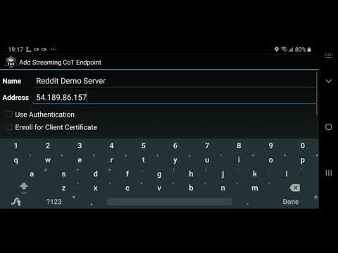 Joining the Reddit TAKServer. Configuration