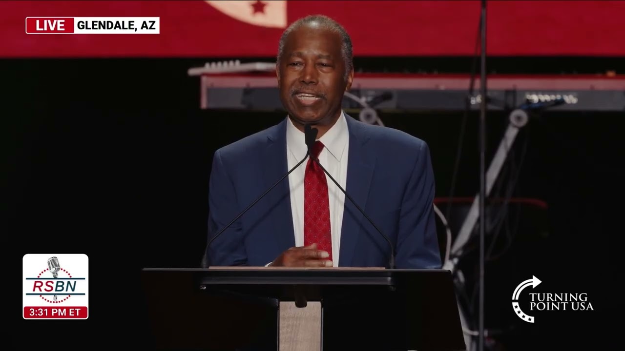 WATCH: Ben Carson Speaks at Turning Point USA's Charlie Kirk Memorial - 9/21/25
