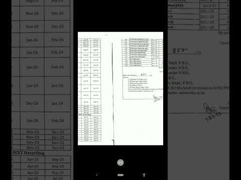 VBU ALL COURCE Examination Calendar 2023-2024