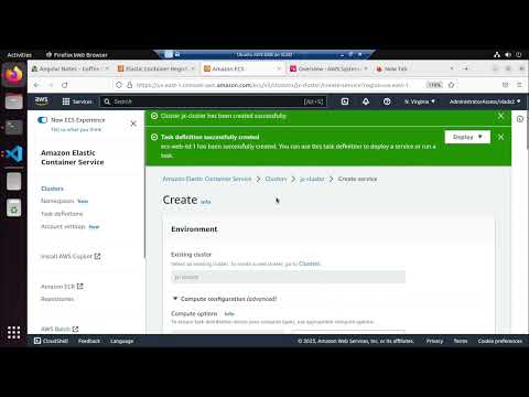 Amazon Elastic Container Service (ECS) Task Definition Environment Variables and Dockerized Angular
