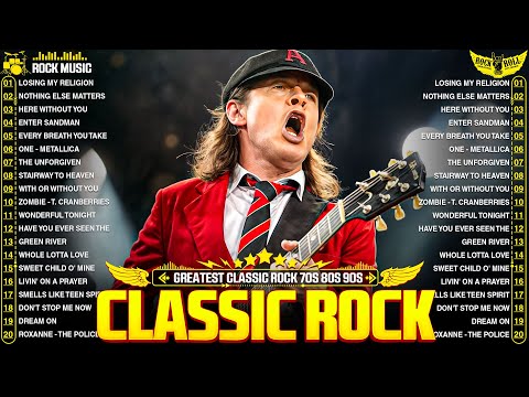 Classic Rock Songs 70s 80s 90s - AC/DC, Queen, Bon Jovi, Scorpions, Aerosmith, Nirvana, Guns N Roses
