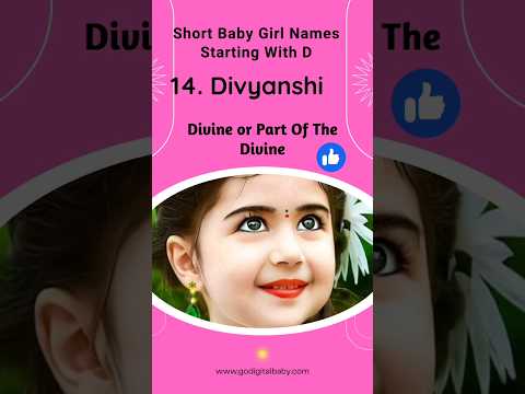 Baby Girl Names Starting With D #babygirlnames #shorts