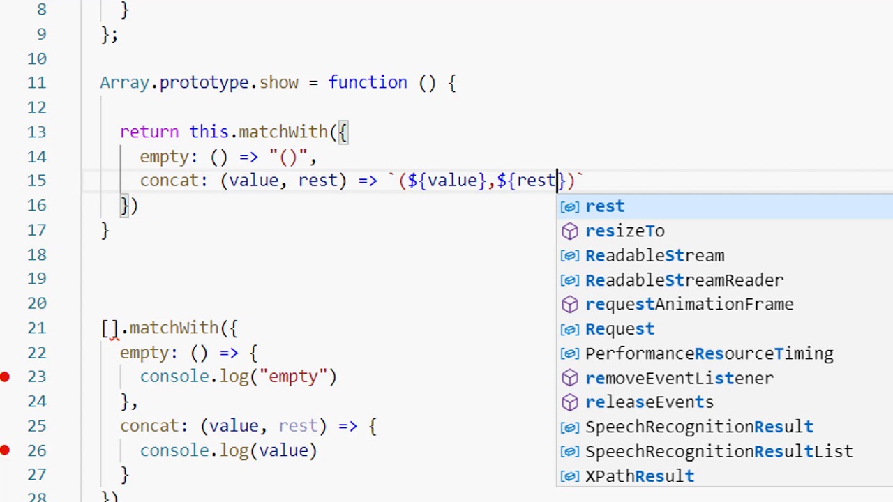 8  Pattern matching on native Array