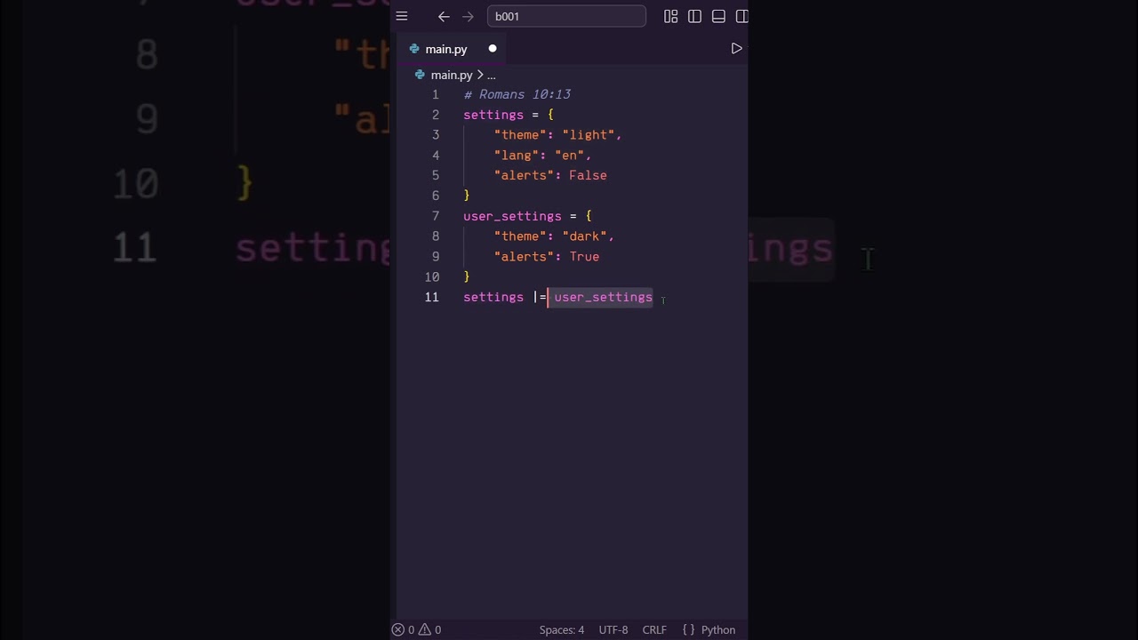 Super Helpful Python Dictionary Tip! #python #programming #coding