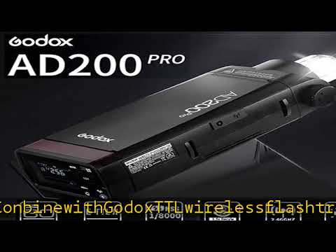 Godox AD200 Pro AD200Pro Flash Strobe, TTL Pocket Flash Monolight, 200W 2.4G Speedlite HSS 1/8000s