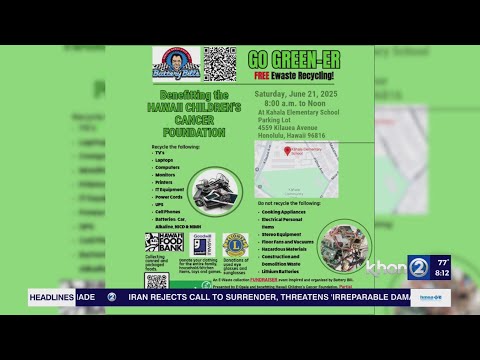 Go Green-er and help the Hawai'i Children's Cancer Foundation