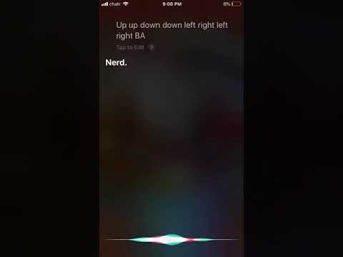 Konami code Siri Easter egg