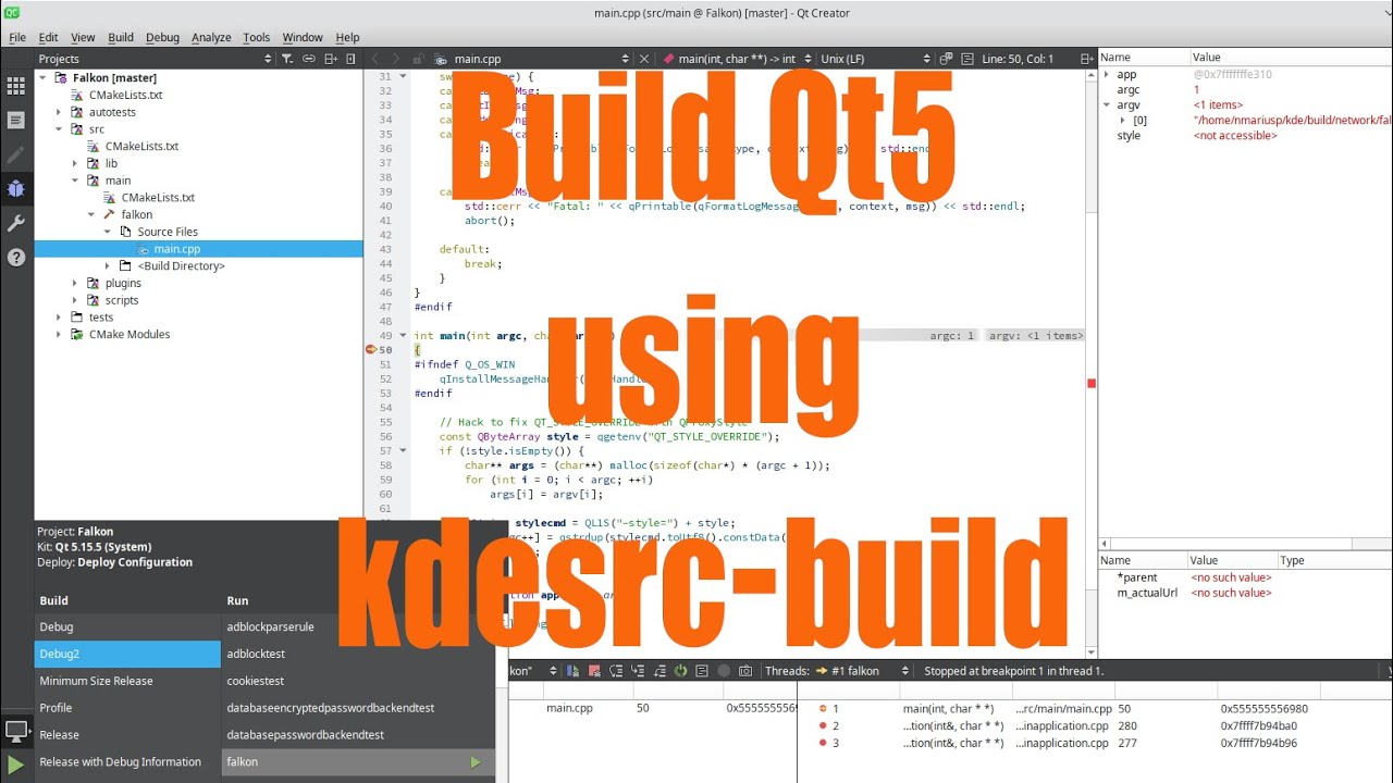 Build Qt5 using kdesrc-build tutorial - August 2022 - b88cd259