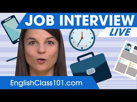 What to say at your job interview? English Phrases & Tips!