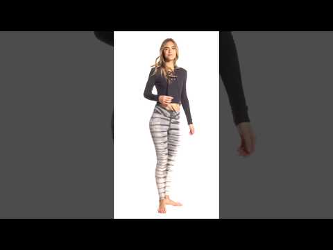 Hard Tail Contour Rolldown Cotton Yoga Leggings | SwimOutlet.com