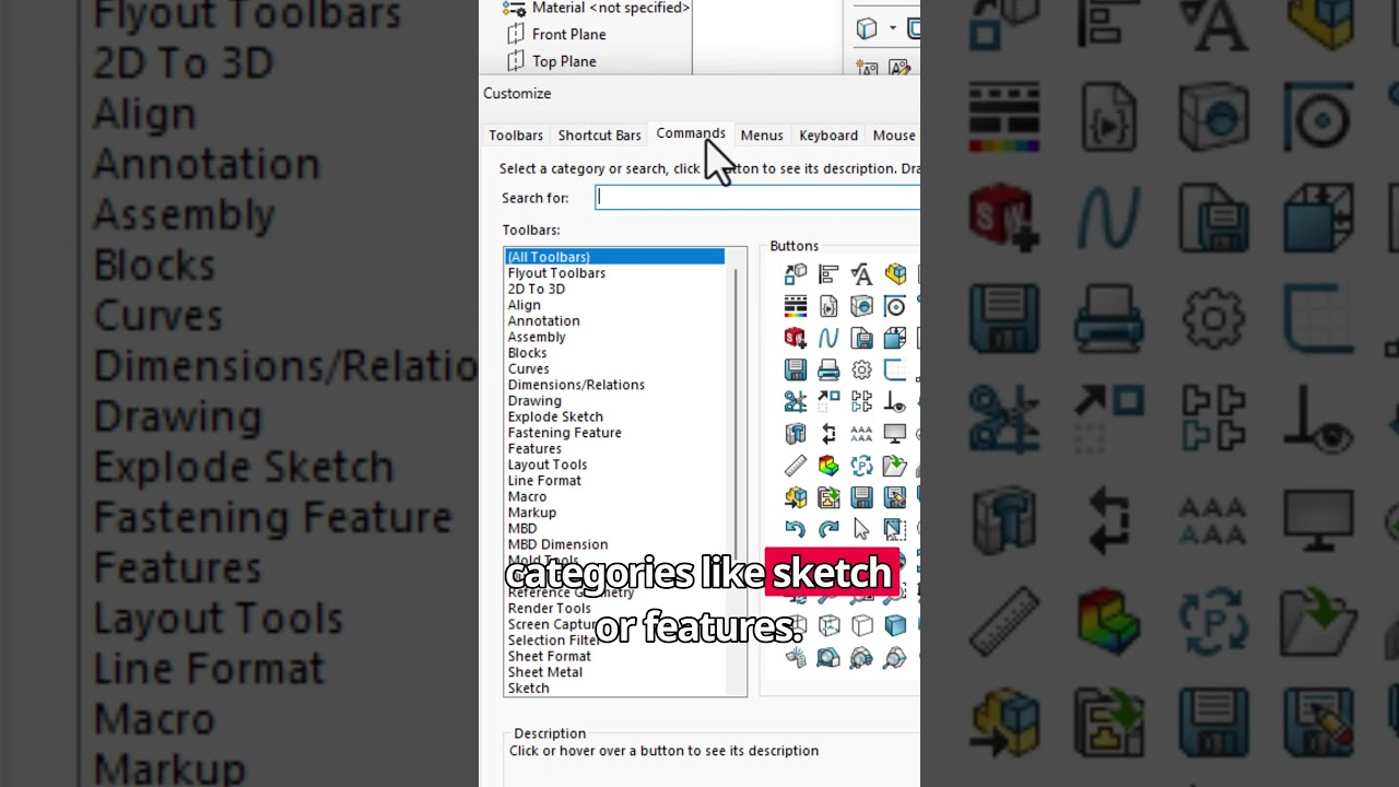 Customize the Command Manager in #solidworks  for a Faster Workflow!