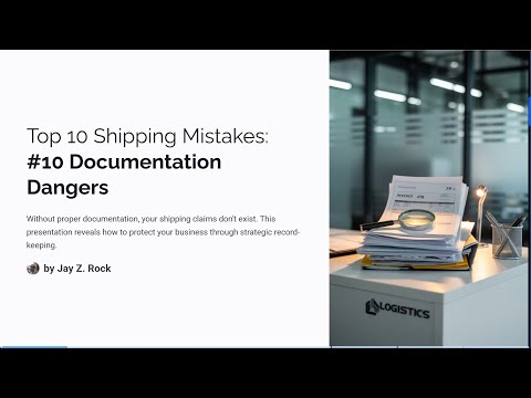 ๐งพ Top 10 Shipping Mistakes โ #10: Not Keeping Documentation