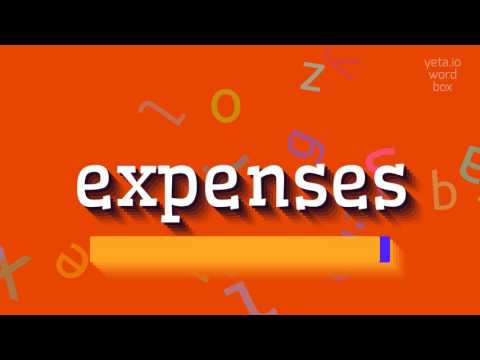 How to say "expenses"! (High Quality Voices)
