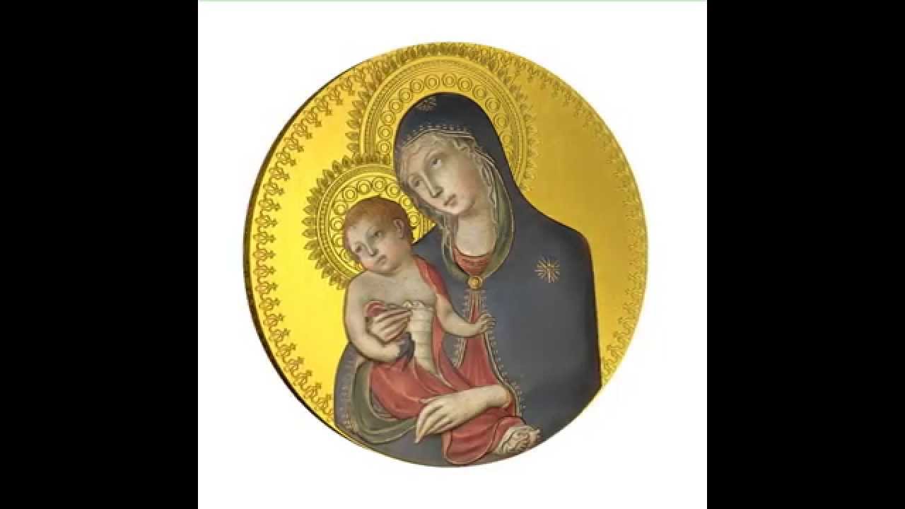 Madonna with Child Niue 2014 World Heritage Series 1oz Gilded Silver Coin