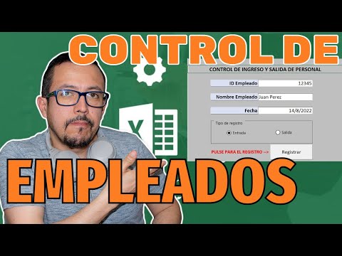 Control de EMPLEADOS, RELOJ registro ENTRADA Y SALIDA con Macros en Excel