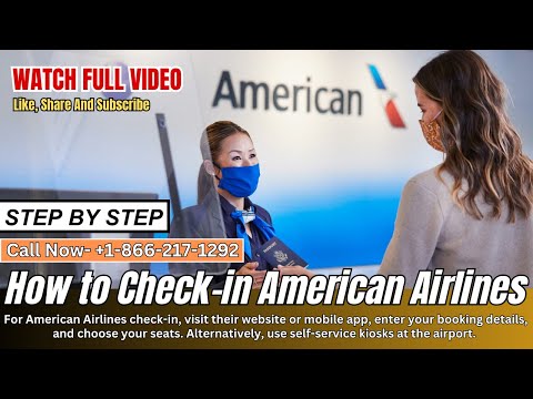 How to Check-in American Airlines STEP BY STEP | International Flight