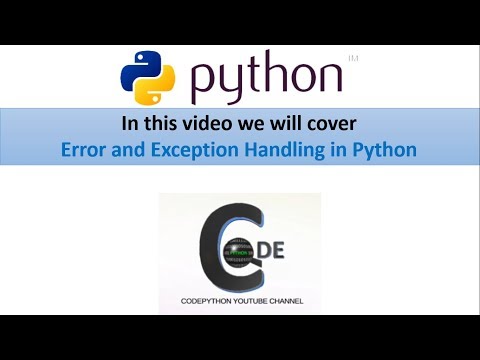Error and Exception Handling in Python