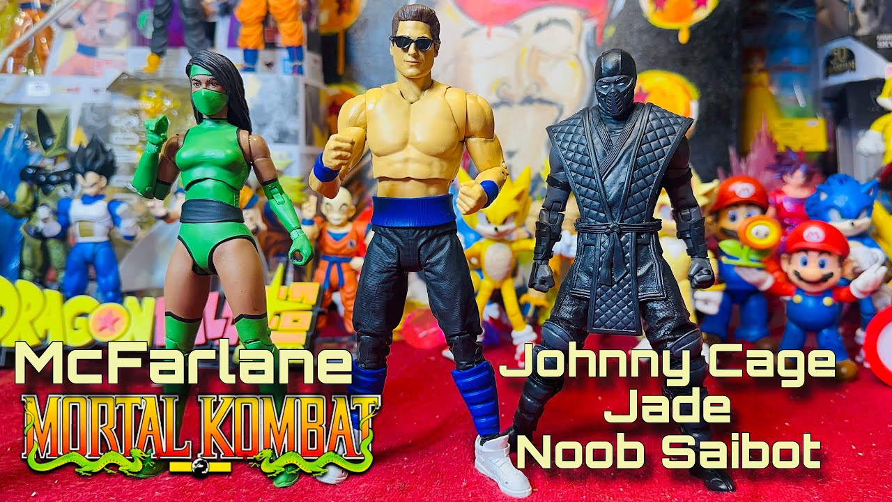McFarlane Mortal Kombat Klassic Johnny Cage Jade Noob Saibot Unboxing Review 