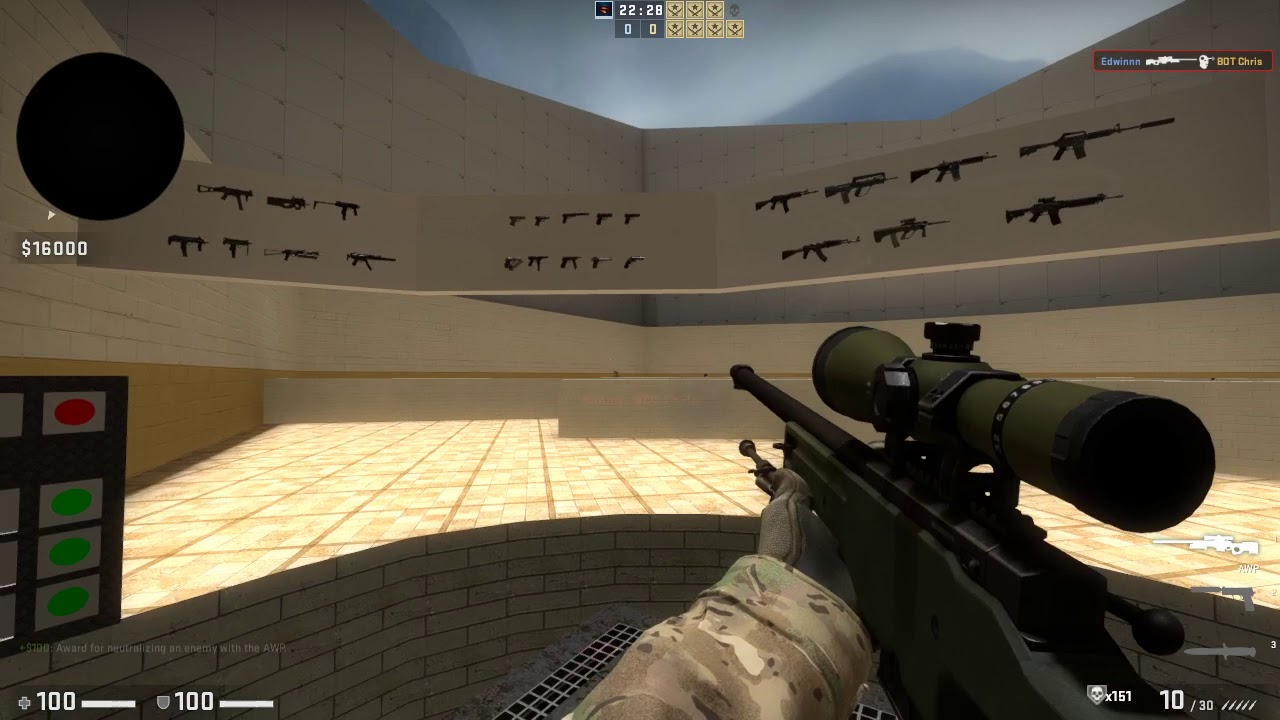 CSGO Reflex Map Awp Practice